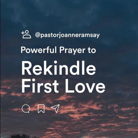 Prayer for 'Jesus Our First Love' | PastorJoRamsay.com ...